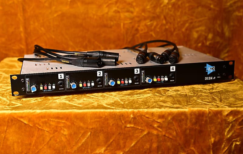API 3124+ Preamplifier (4-Channel Rack-Mount) with XLR Mogami | Reverb