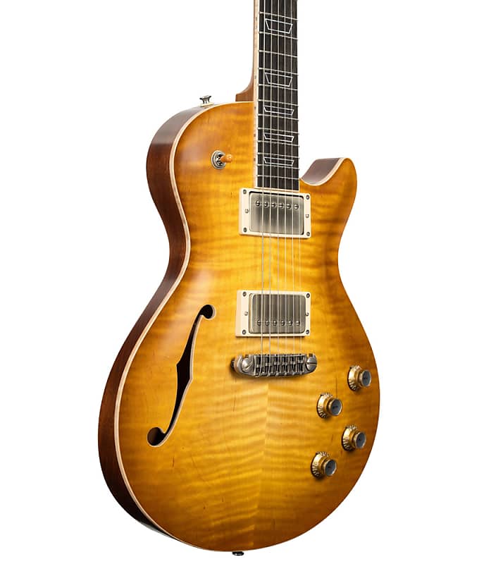 Patrick James Eggle Macon Single Cut Semi-Hollow - Lemon | Reverb