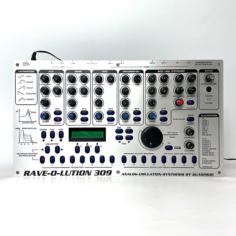 [Full Expanded] Quasimidi 309 w/ Audio & Drums, Synth | Reverb
