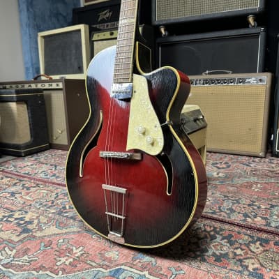 Hofner Jazzica Custom *Project* 1950s - Red Burst | Reverb