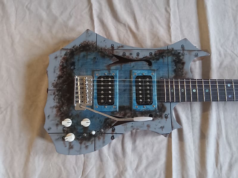 TAZ "Rusted Axe" Electric Guitar 2024 - Blue | Reverb