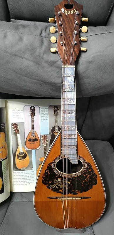 RARE*BRUNO STYLE 39 BOWLBACK MANDOLIN WITH NICE SOUND** SEE | Reverb