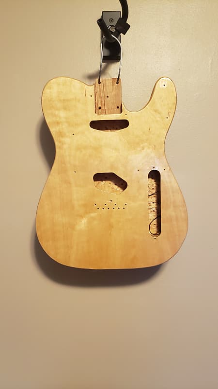Shop Made Tele - Chambered plywood body 2022 - Clear Coat | Reverb