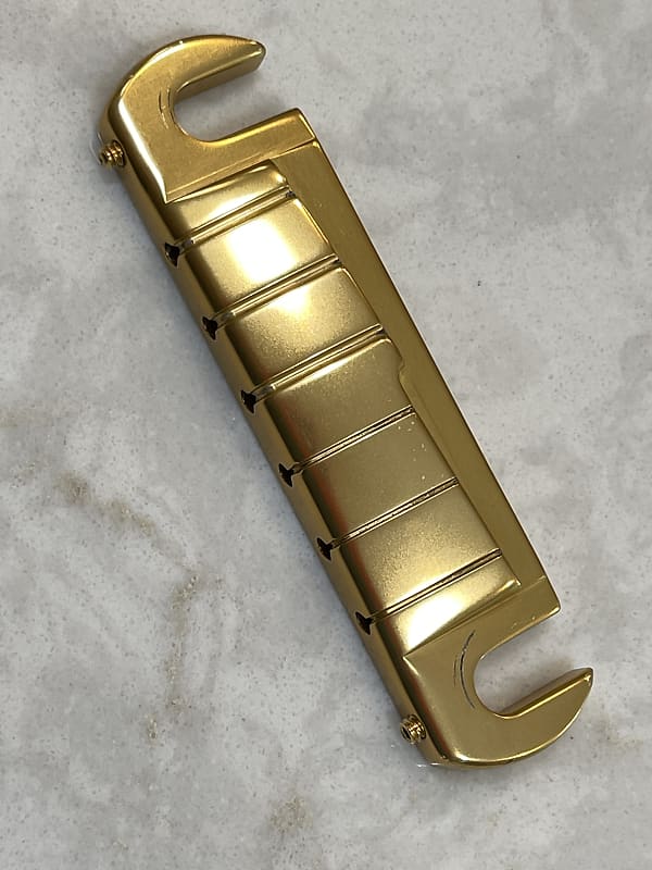 PRS Stop tailpiece - Gold over Aluminum | Reverb