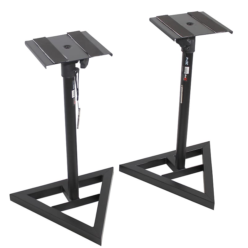 ProX X-MS12 Pair of Monitor Speaker Platform Stands, 100lbs | Reverb