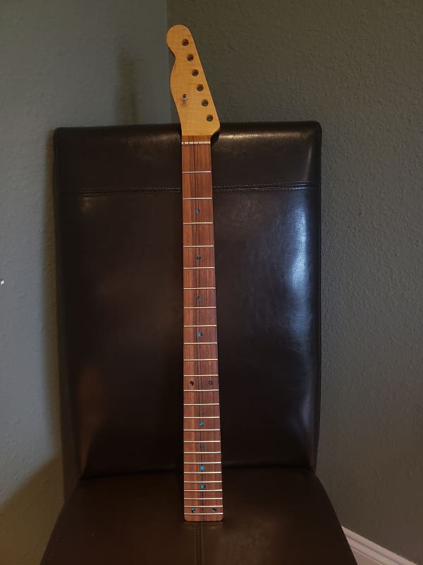 Warmoth Baritone Telecaster Neck, Reverse Head Stock (Flame | Reverb