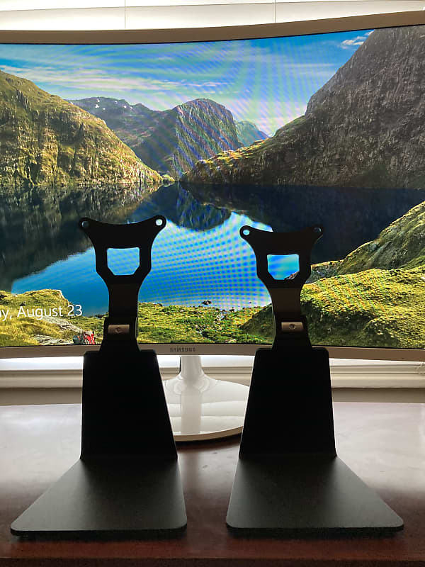 Genelec L-Shape Table Stands for 8020 Studio Monitors (pair) | Reverb
