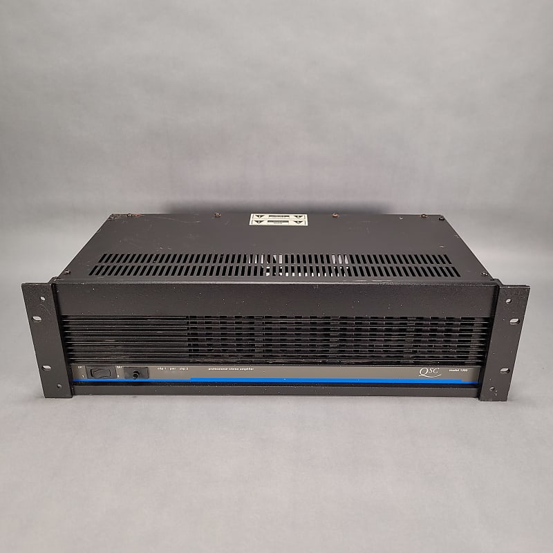 QSC 1200 Professional Stereo Amplifier - Black | Reverb