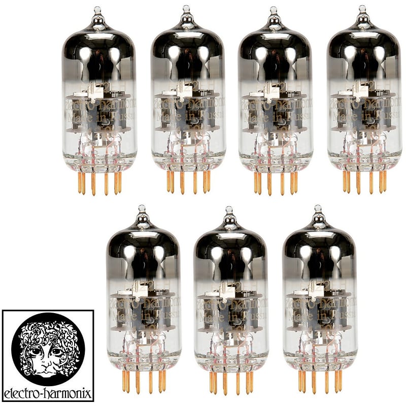 New Matched Septet (7) Electro-Harmonix 6922 / E88CC GOLD | Reverb