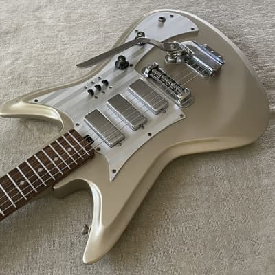 1999 Teisco K56 Sharkfin Reissue Silky Gold Finish w German | Reverb