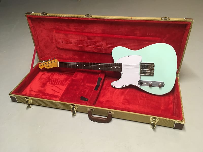 MJT Custom Relic Esquire Telecaster - Left Handed - Surf | Reverb