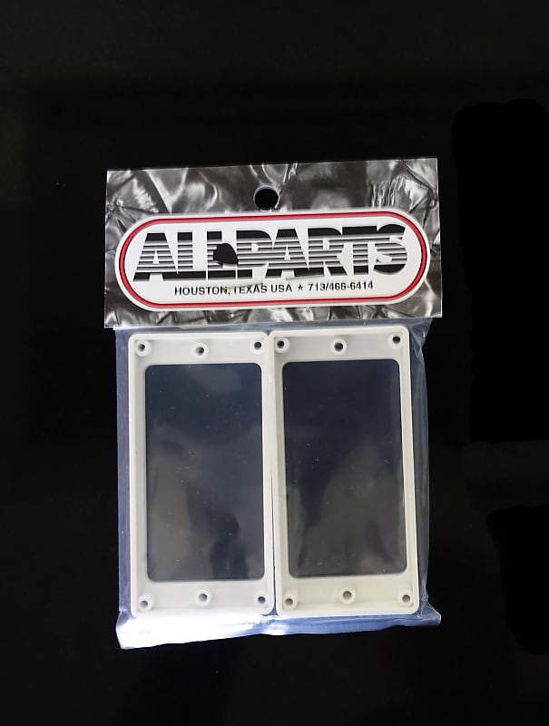 Allparts Les Paul Humbucker Pickup Rings - White Plastic | Reverb