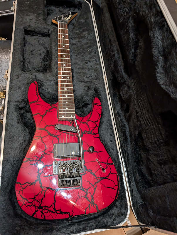 Charvel Charvette Model 170 Red Crackle Electric Guitar Japan | Reverb