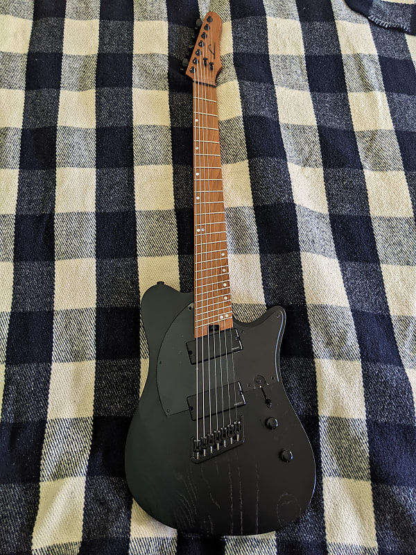 Legator OT7F 2022 Stealth Black Prototype 7 string fanned | Reverb