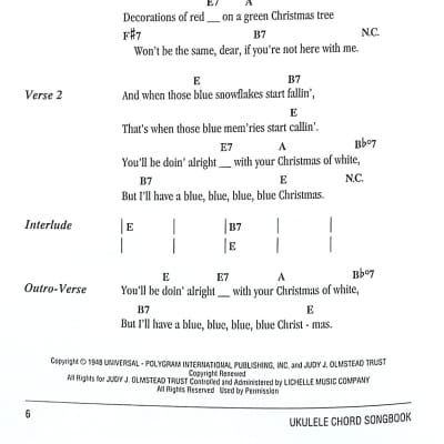 Ukulele Chord Songbook- Christmas Songs | Reverb