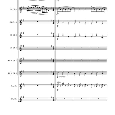 Clarinet Choir Sheet Music: Score and Parts - Serenade for | Reverb