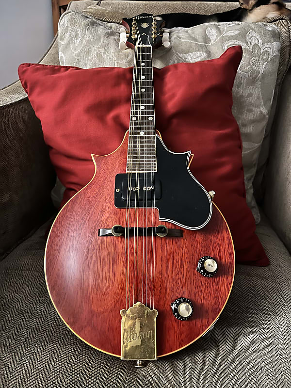 Gibson EM-200 Early 60s Super RARE factory cherry finish | Reverb