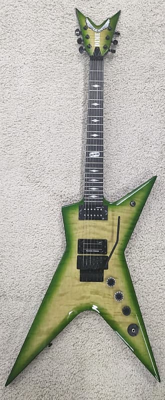Dean Dime Slime Stealth Floyd FM Electric Guitar w/ Hard Case | Reverb