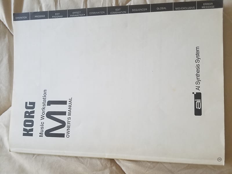 Korg M1 Owner Manual 1988 | Reverb