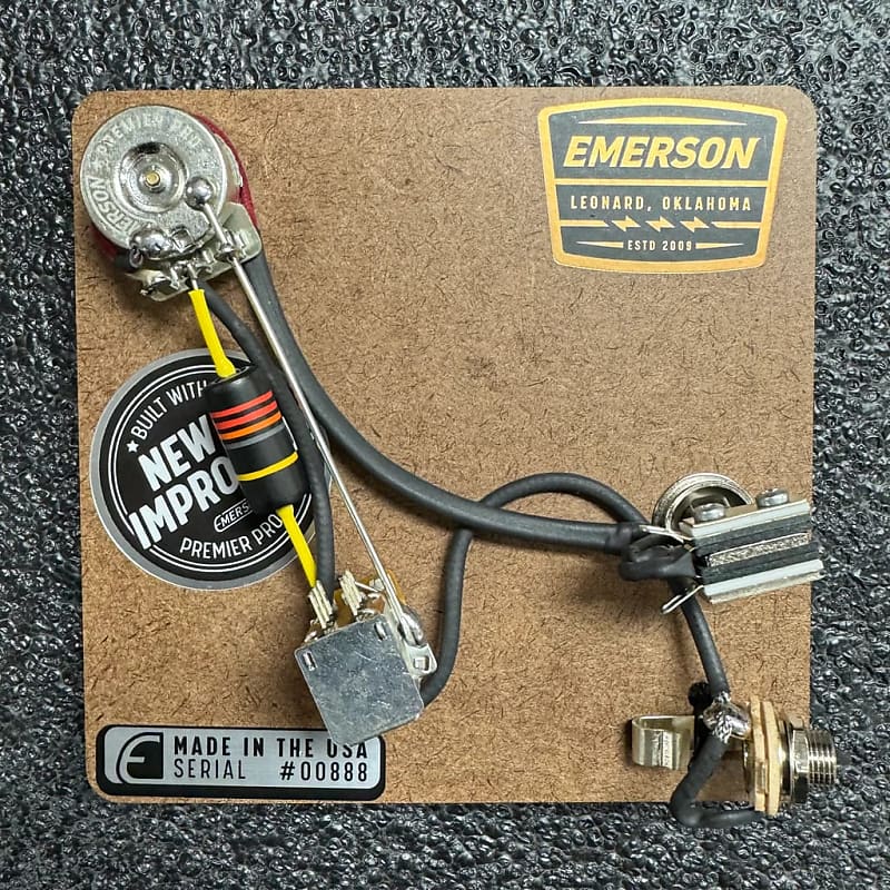 Emerson 2-KNOB PREWIRED KIT FOR PRS GUITARS w/ Push-Pull on | Reverb