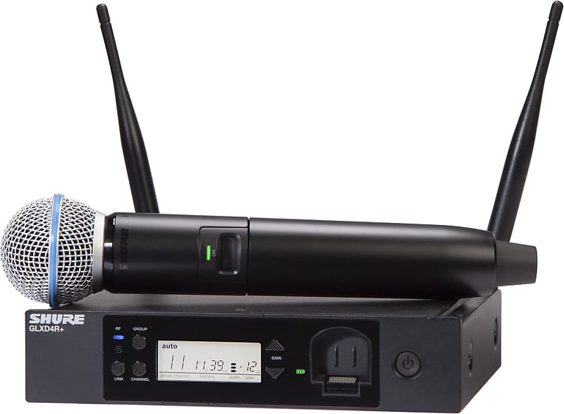 Shure GLXD24R+/B58A Digital Wireless Handheld System with | Reverb