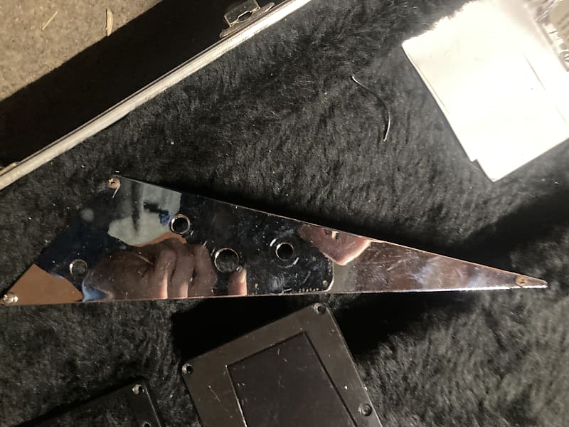 Jackson Randy Rhoads Pro RR3 control plate 2000’s - Chrome | Reverb