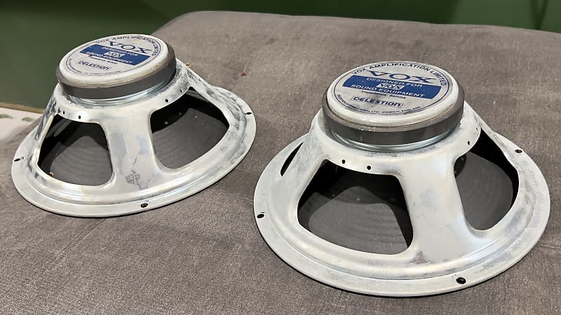 Celestion Vox t5339 12” Guitar Amp Speakers PAIR | Reverb
