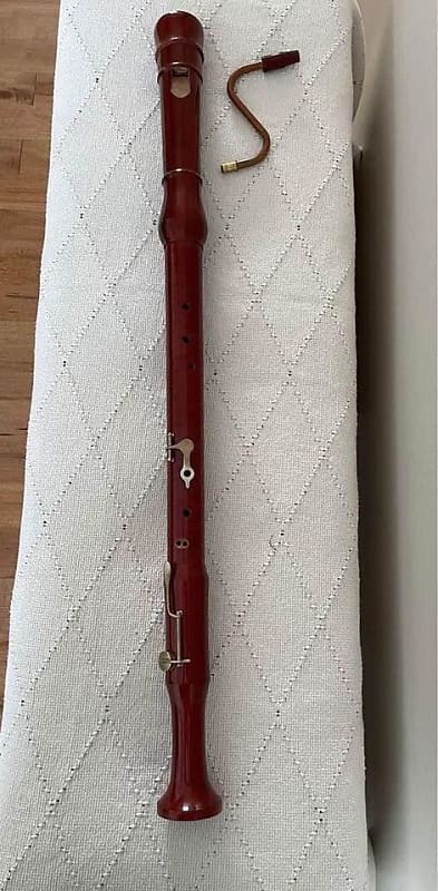 Vintage Roessler Weltton Bass Recorder in Varnished Pearwood | Reverb