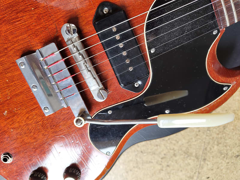 Area 59 Gibson® Short Spring Mount Vibrola Chrome Aged 2022 | Reverb