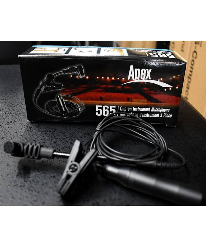 Apex 565 Compact Clip-on Instrument Condenser Microphone | Reverb