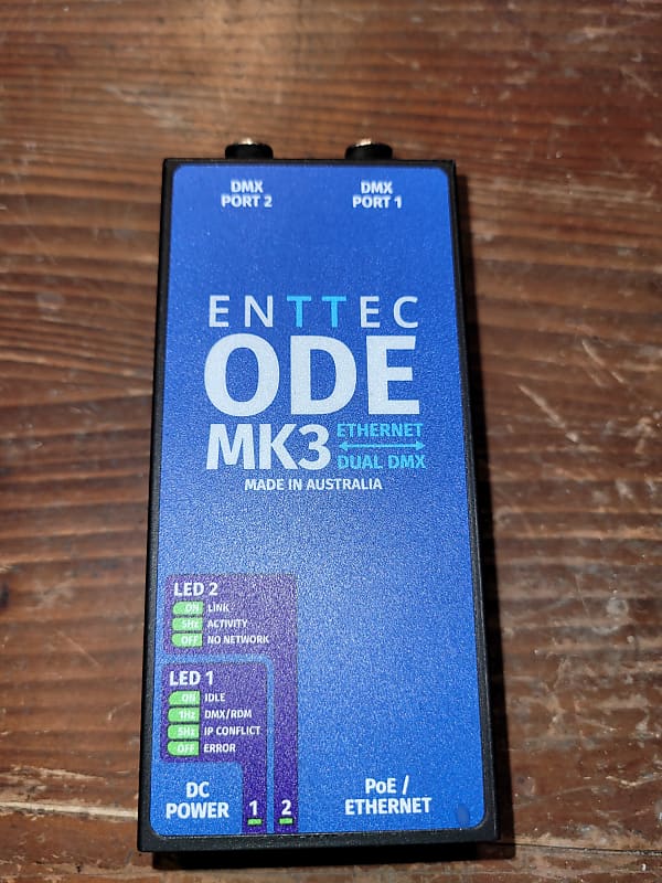 Enttec ODE dual MDX ethernet 70407 2018-2023 - Blue | Reverb Canada