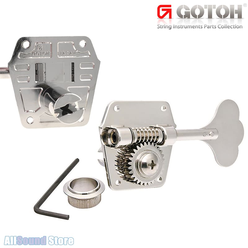 GOTOH Reverse Wind Bass Tuners Keys w/ Torque Adjustment & | Reverb