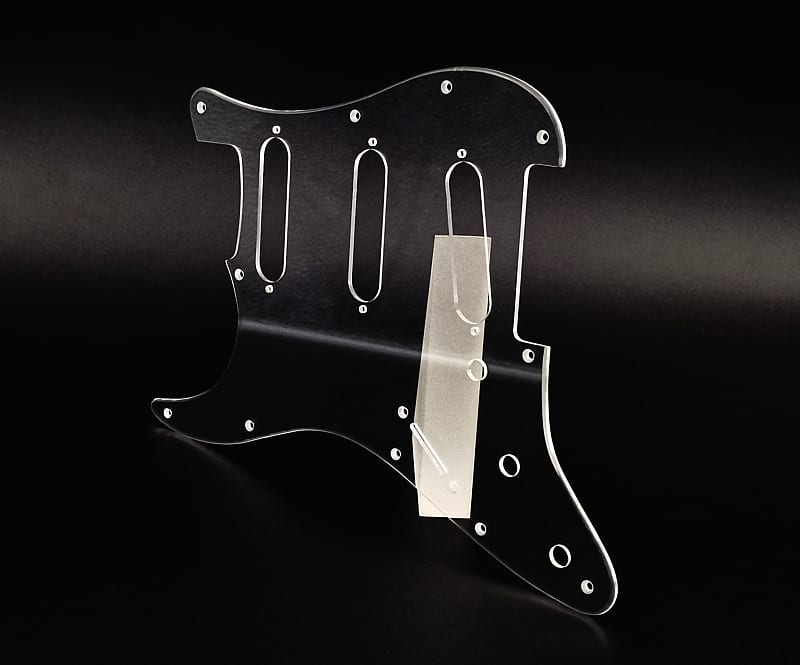 11 hole clear acrylic lefthand pickguard & back plate for | Reverb UK