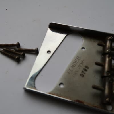 Fender Telecaster Bridge PAT.PEND. Tele Serial # 0769 52 thru | Reverb
