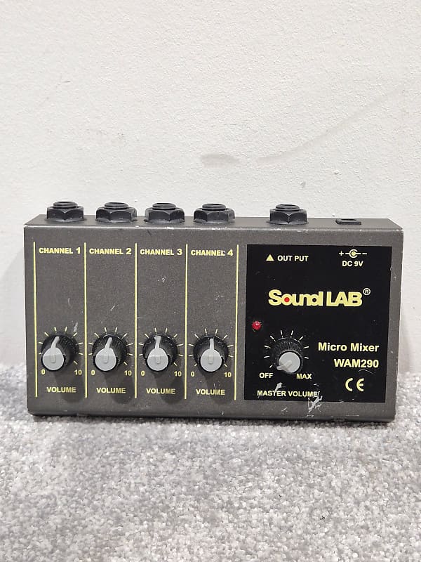 Sound Lab WAM 290 Micro Mixer - 4-Channel Mono Mixer | Reverb UK
