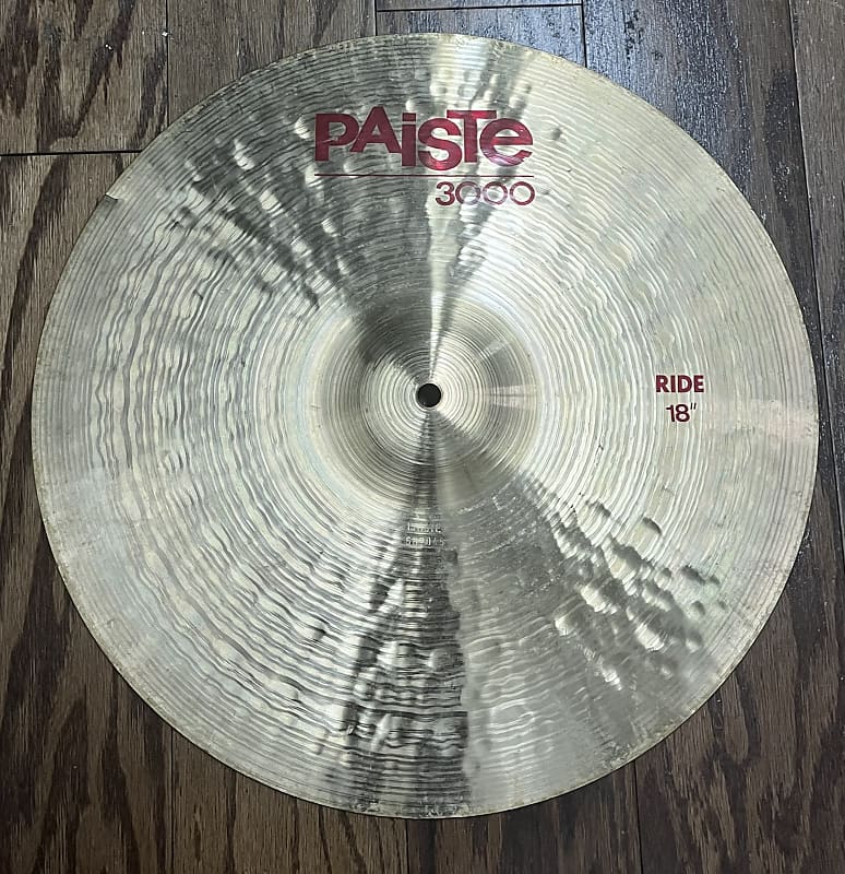 Paiste Cymbals - 3000 Series - 18" inch Ride ( Cracked ) | Reverb