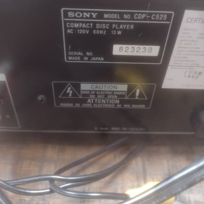 Sony CDP-C525 CD Changer 90s | Reverb