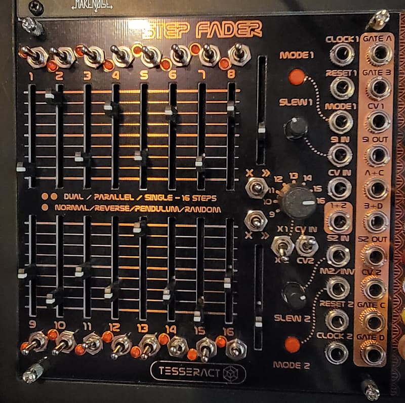 Tesseract Modular Step Fader: 16 Step or 2x8 Sequencer, | Reverb