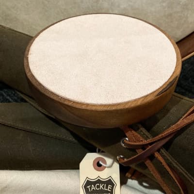 Tackle 6" Coffee Table Practice Pad - Leather & Walnut Wood | Reverb
