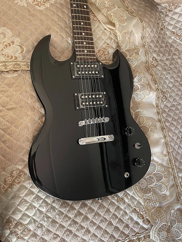 Custom Black SG Guitar Project Body, Maple Neck and Rosewood | Reverb