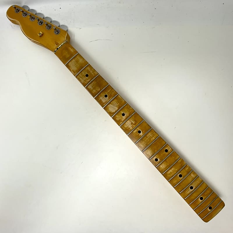 Telecaster Relic Maple LEFTY Neck w/ Gotoh Tuners MINT 23046 | Reverb