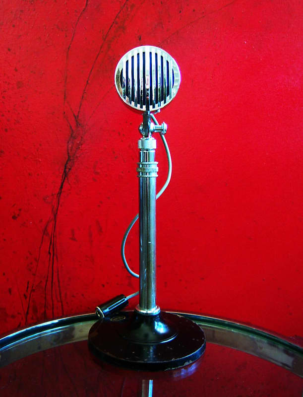Vintage 1960's AMD 38-015 crystal microphone Hi Z "bullet" | Reverb