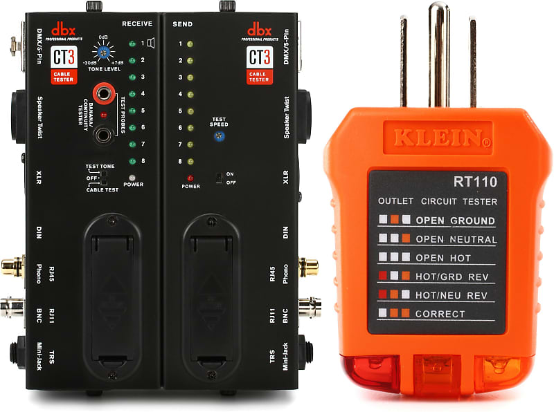 dbx CT3 Advanced Cable Tester Bundle with Klein Tools RT110 | Reverb