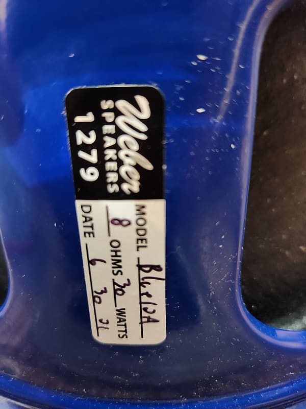 Weber Blue Dog alnico blue Celestion 30 watt! | Reverb