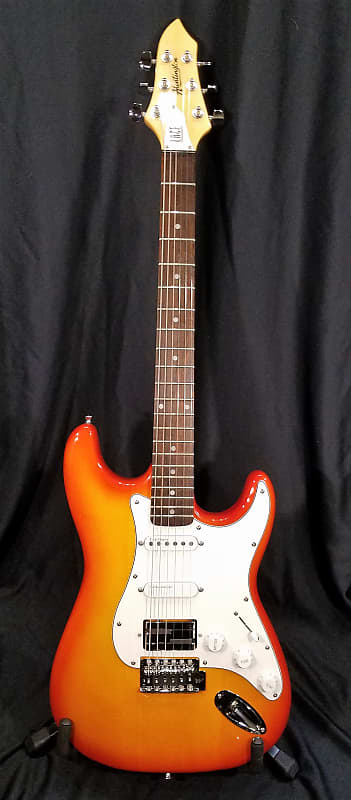 Lace Huntington Guitar Orange Sunburst Strat Alumitone | Reverb