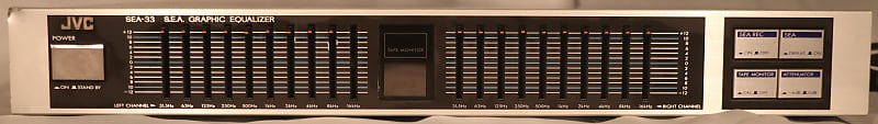 JVC SEA-33 S.E.A Graphic Equalizer 1980's Silver | Reverb