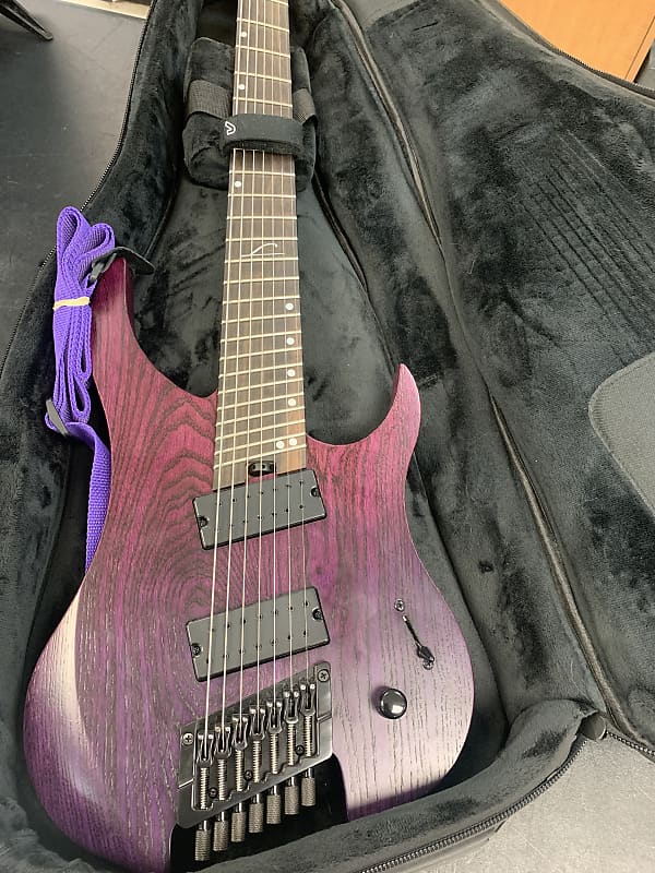Legator G7FP headless 7 string guitar with case great shape | Reverb