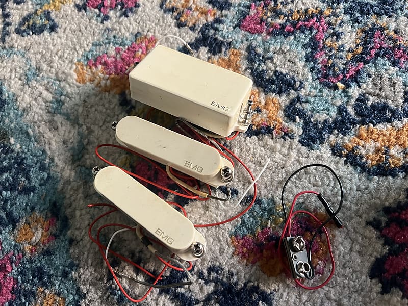 1980’s White EMG 81 and single pickup set - HSS | Reverb