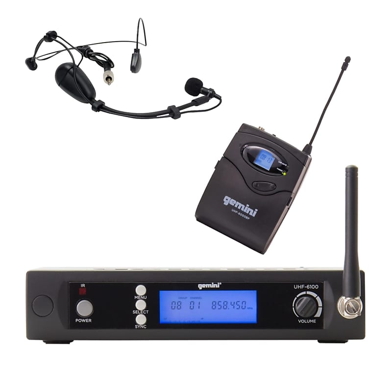 Gemini Sound UHF-6100HL Wireless Lavalier & Headset Mic - | Reverb