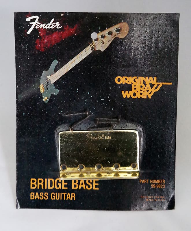 Fender Bridge Base for Precision Brass - NOS from late 70's | Reverb
